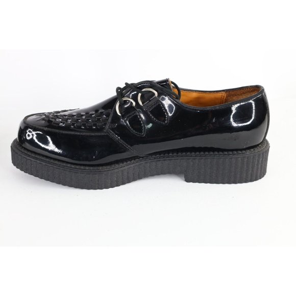 Vintage | Shoes | Deadstock Vtg 9s Rockabilly Mens 0 Goth Patent ...